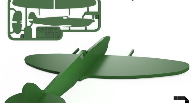 Spitfire kit card Famous Planes por Zenlayne | Descargar modelo STL ...