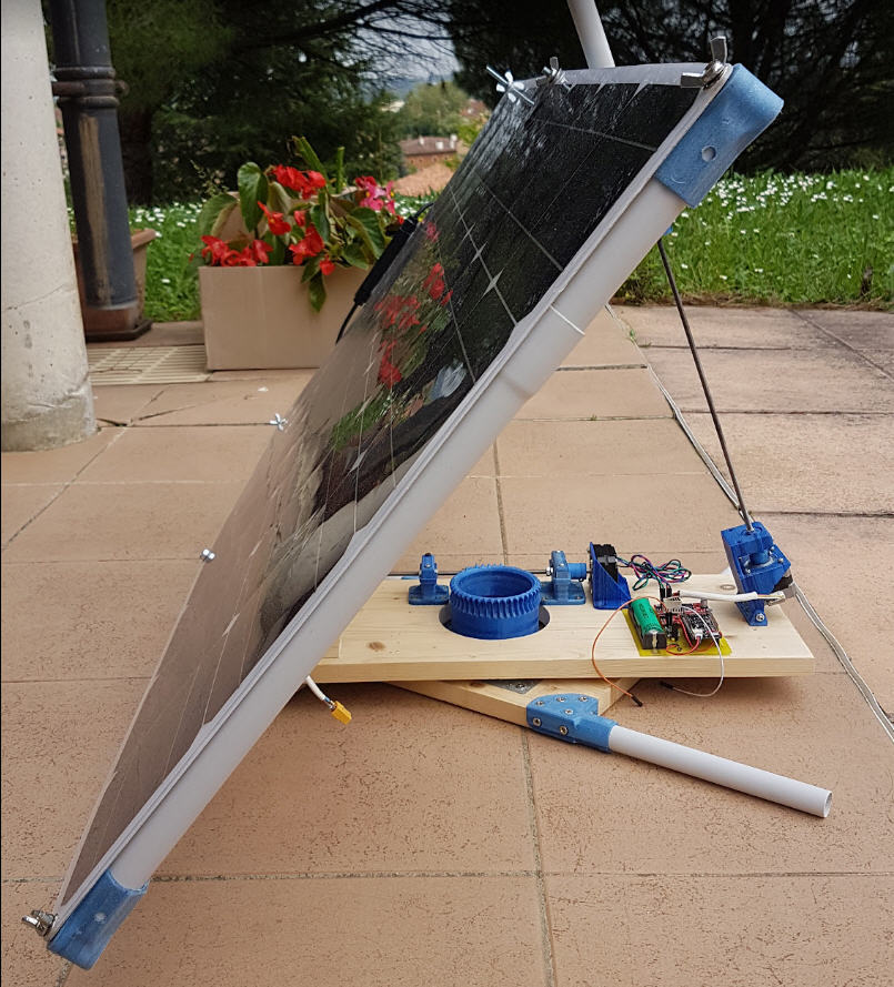 Solar Panel 2 axis Sun Tracker by freedom2000 | Download free STL model ...