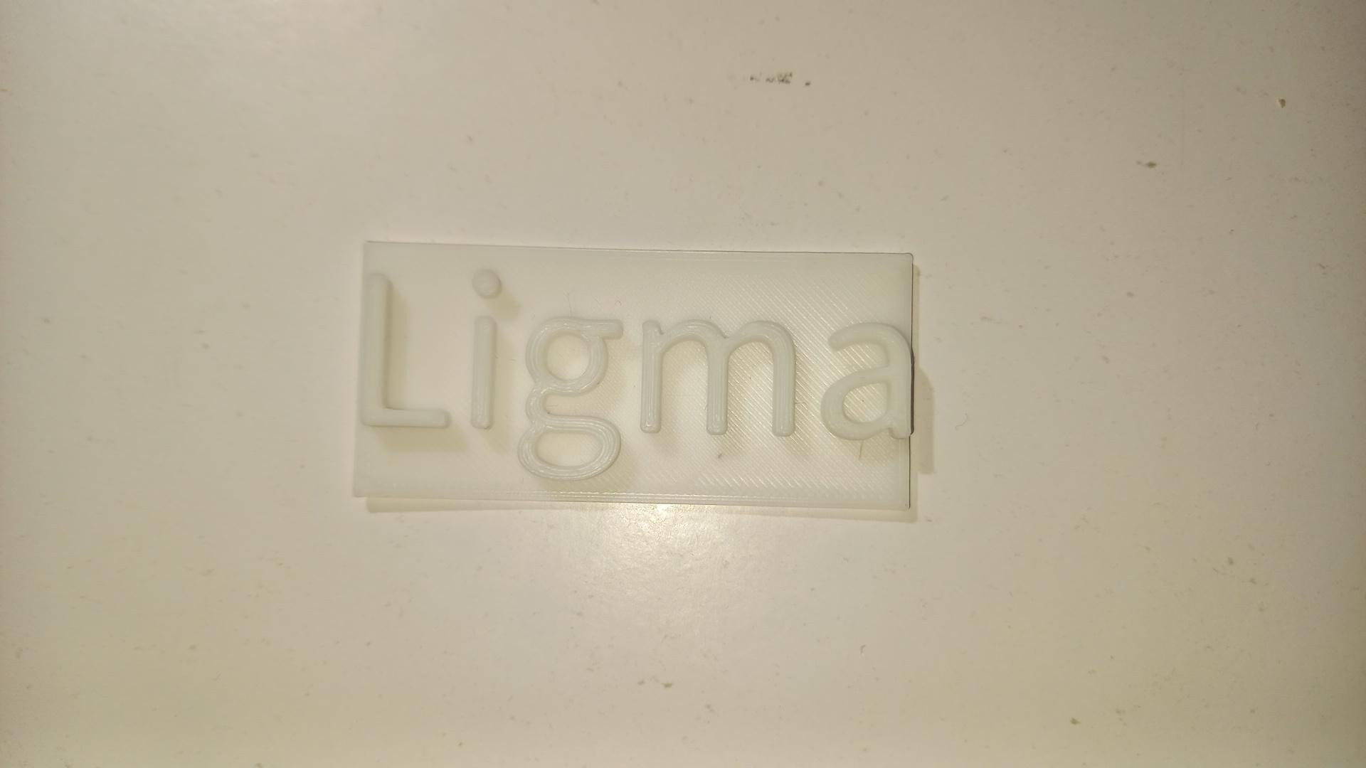 Ligma_Sign by Raphael | Download free STL model | Printables.com
