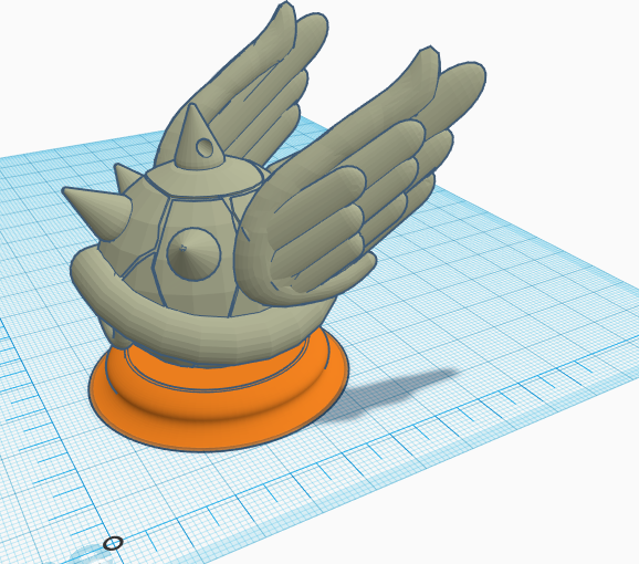 Blue Shell (Mario Kart) Base by pbechard | Download free STL model ...