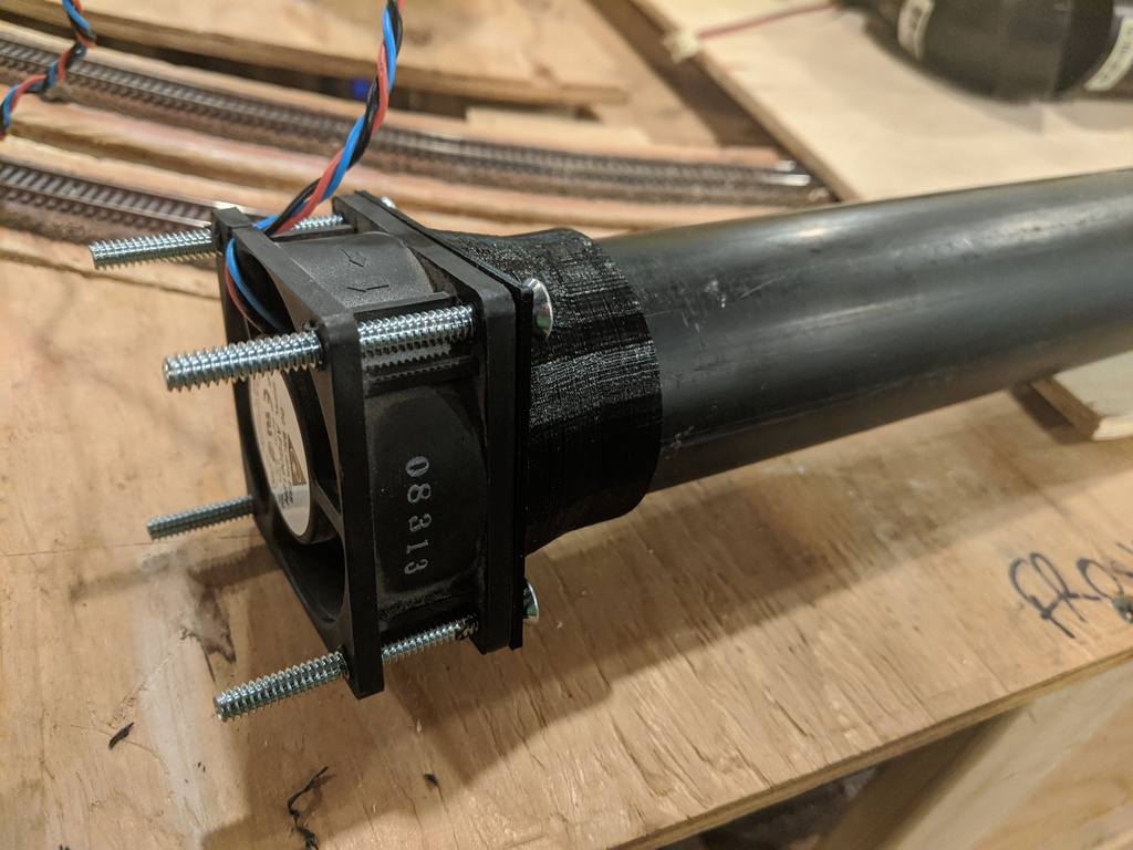 60mm Fan to ABS 1.5 Pipe adapter by pbechard | Download free STL model ...