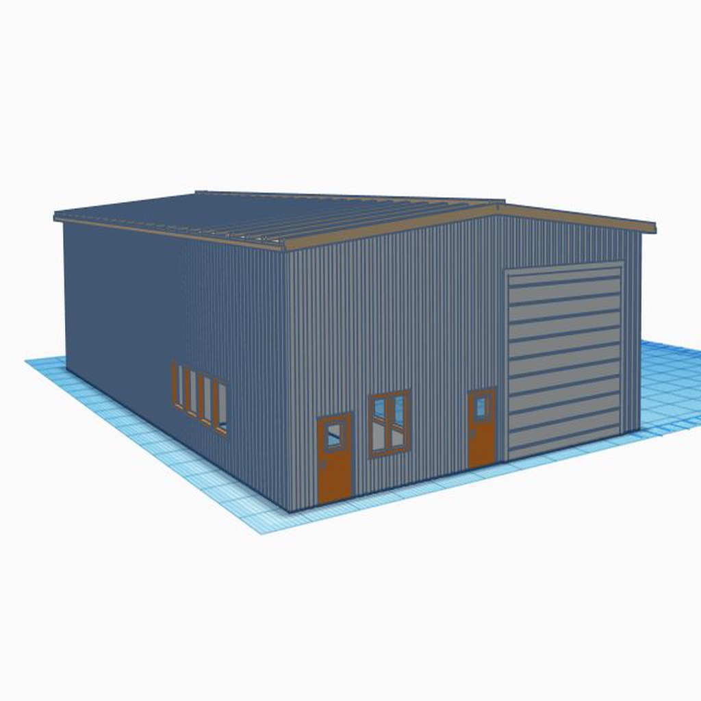 N Scale Small Warehouse (1:160) by pbechard | Download free STL model ...