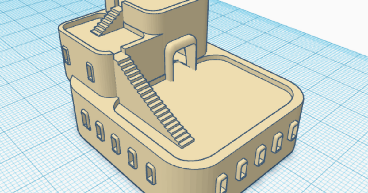 Adobe Style Building by Manguy dude | Download free STL model ...