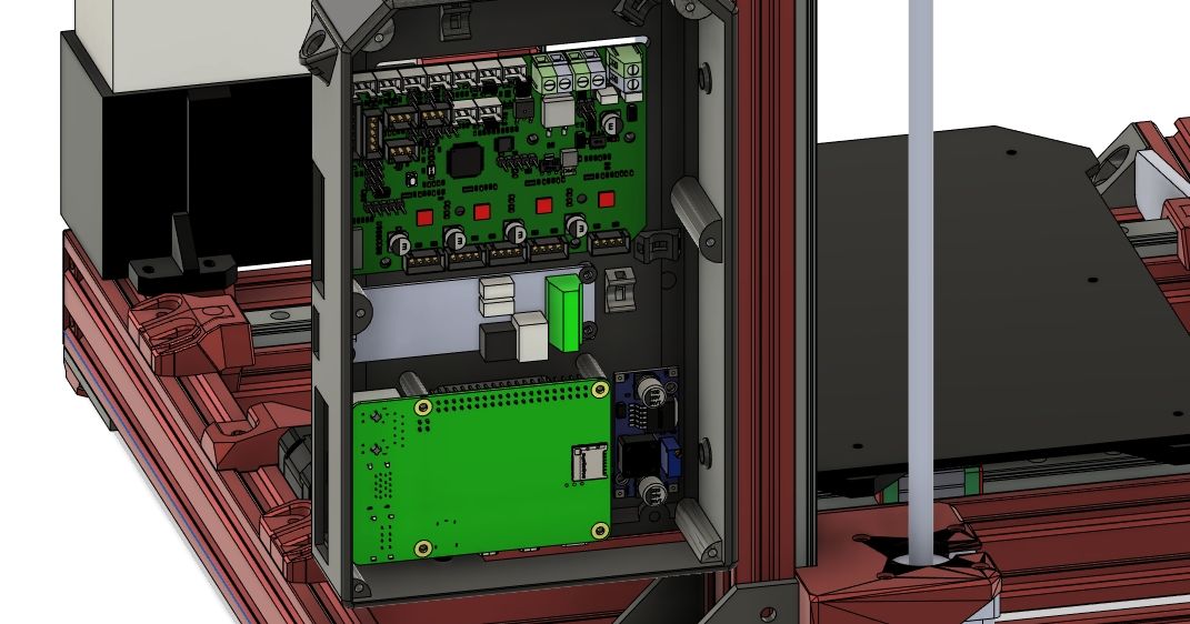 SKR Mini E3V3 - RPI - U2C - LM2596 Mainboard Case by 3dKaos | Download ...