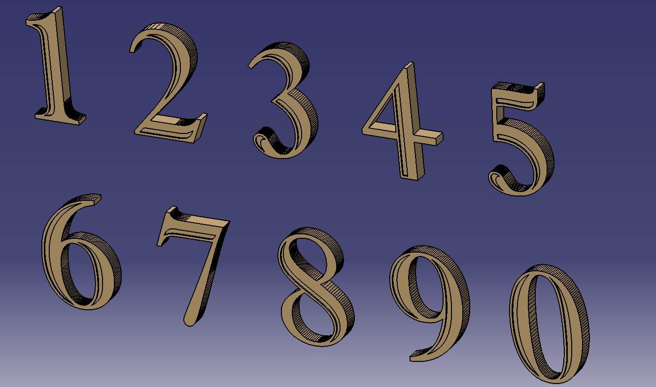 House numbers by Jiri_G | Download free STL model | Printables.com
