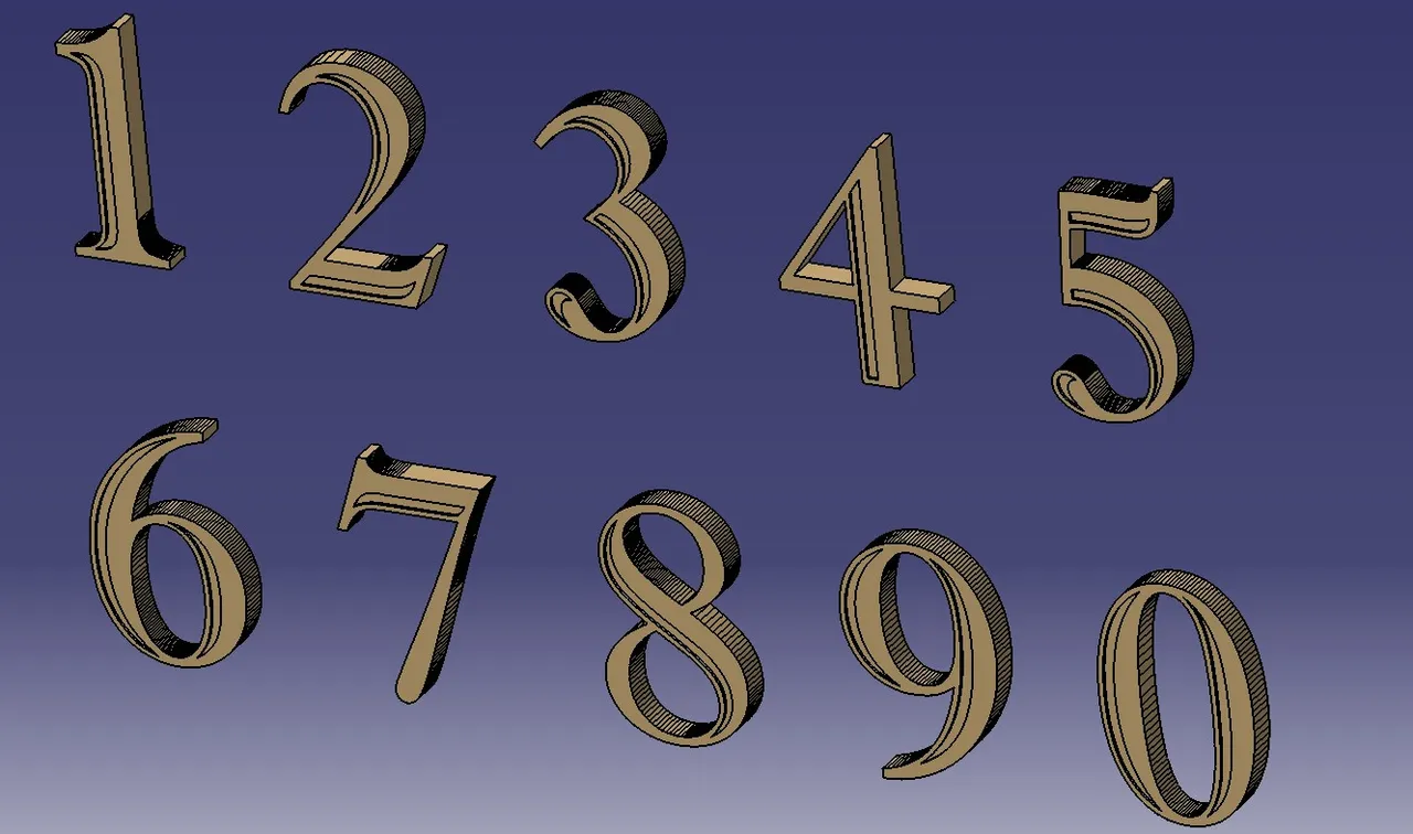 House numbers by Jiri_G | Download free STL model | Printables.com