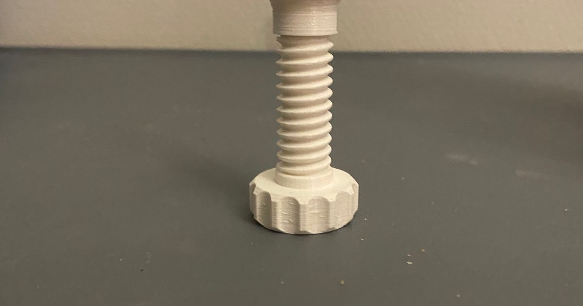 Headset holder screw cap by alvesvalentin | Download free STL model ...