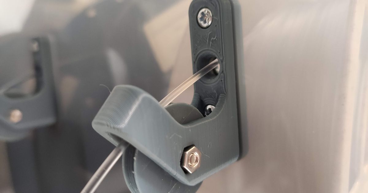 Simple Filament Guide with Roller by dimeman | Download free STL model ...