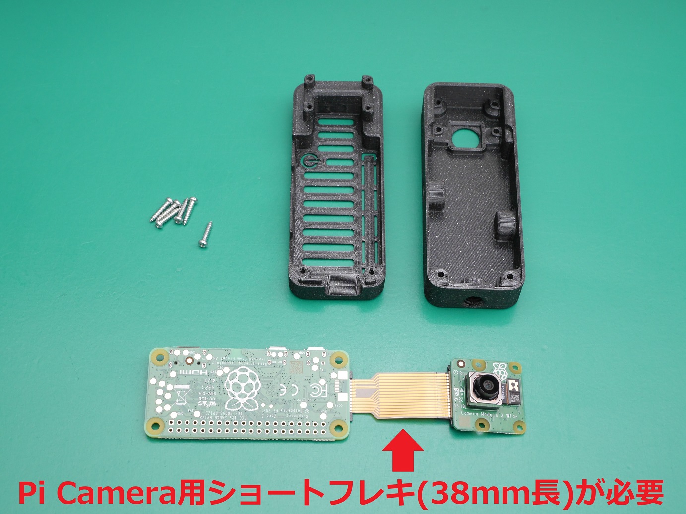 Ultra small Pi Zero Case with Pi Camera V3 Module for Tripod. by rin ...