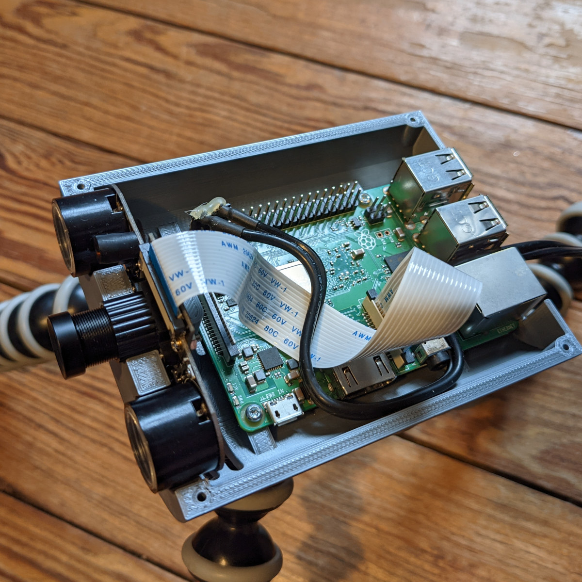 Indoor surveilance camera housing (rPi 3 + IR cam) by Benjamin ...