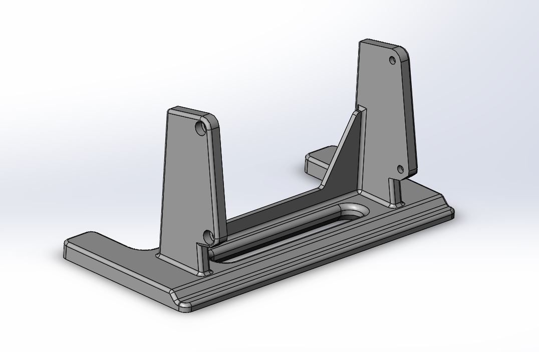 Sonic pad fixed 10° magnetic support for metallic shelves. by Patrick ...