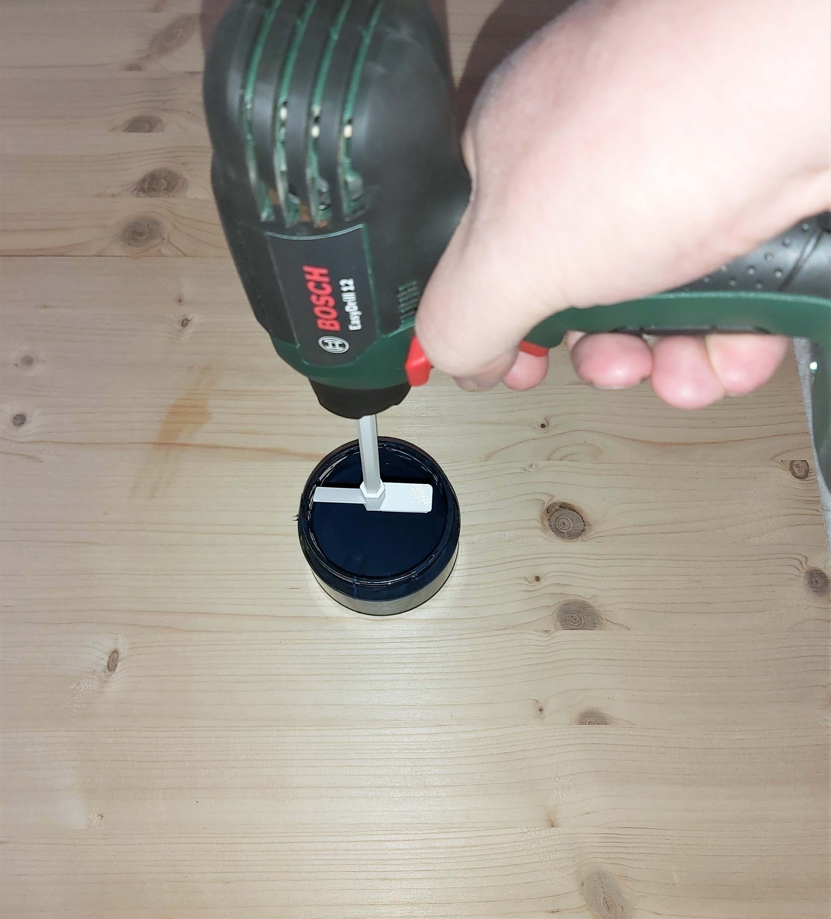 Propeller with stick for stirring paints such as acrylic paint by ...