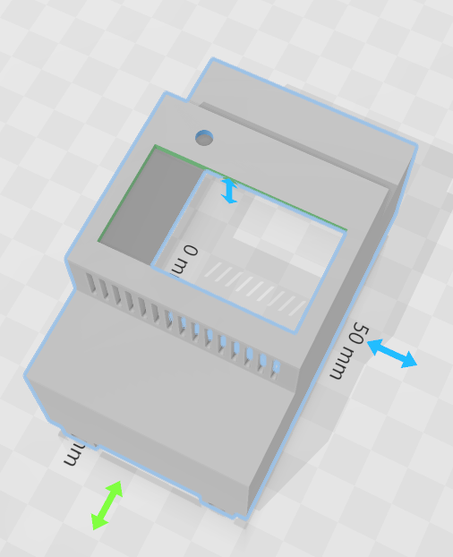 DIN Rail enclosure for standard Digital lcd-temperature monitor by ...