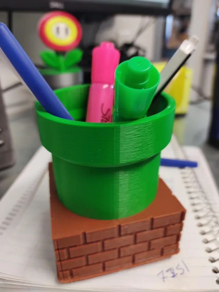 Super Mario Tube Pen Holder by Yves1024 | Download free STL model ...