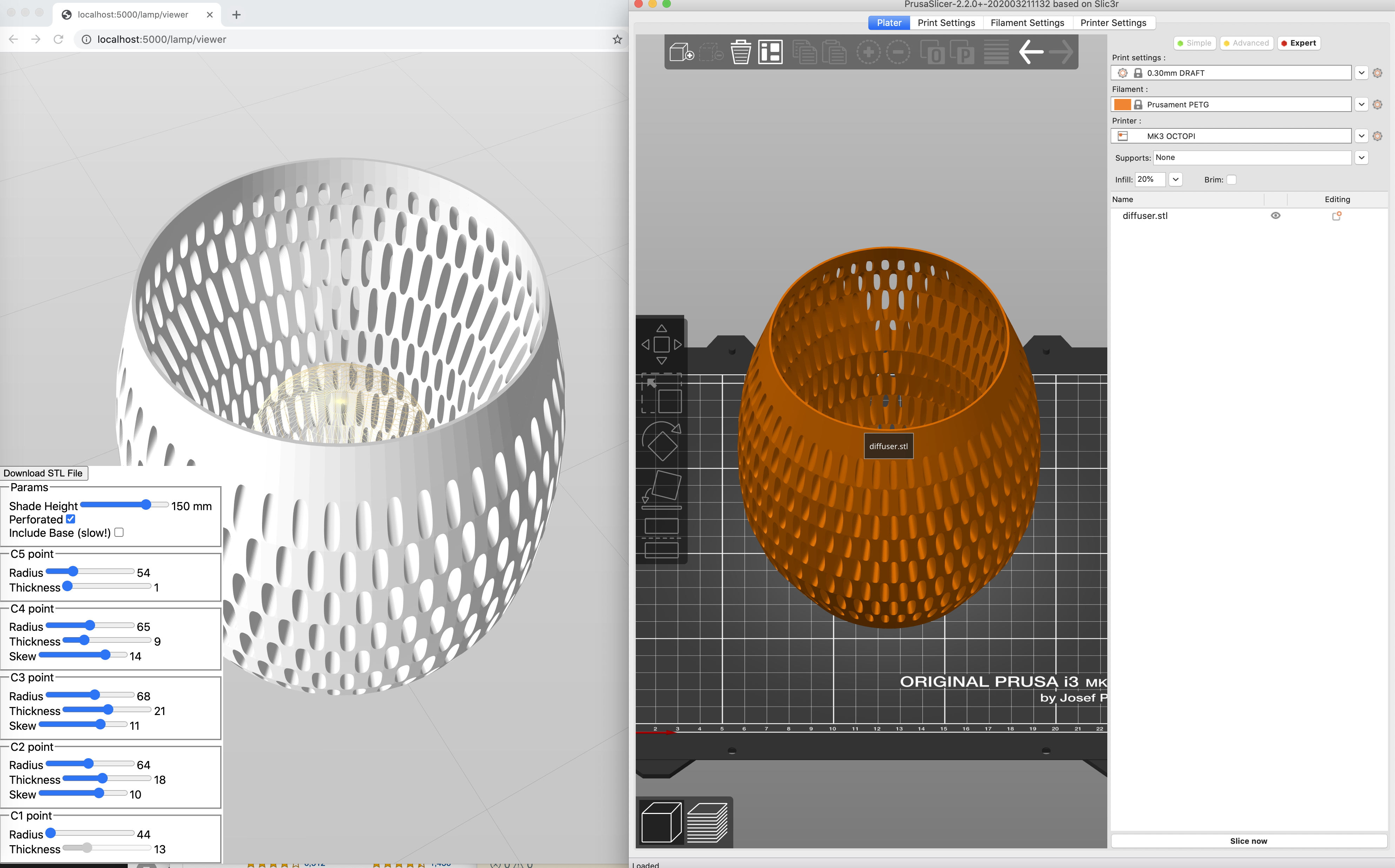 Parametric Lamp by Alec P | Download free STL model | Printables.com