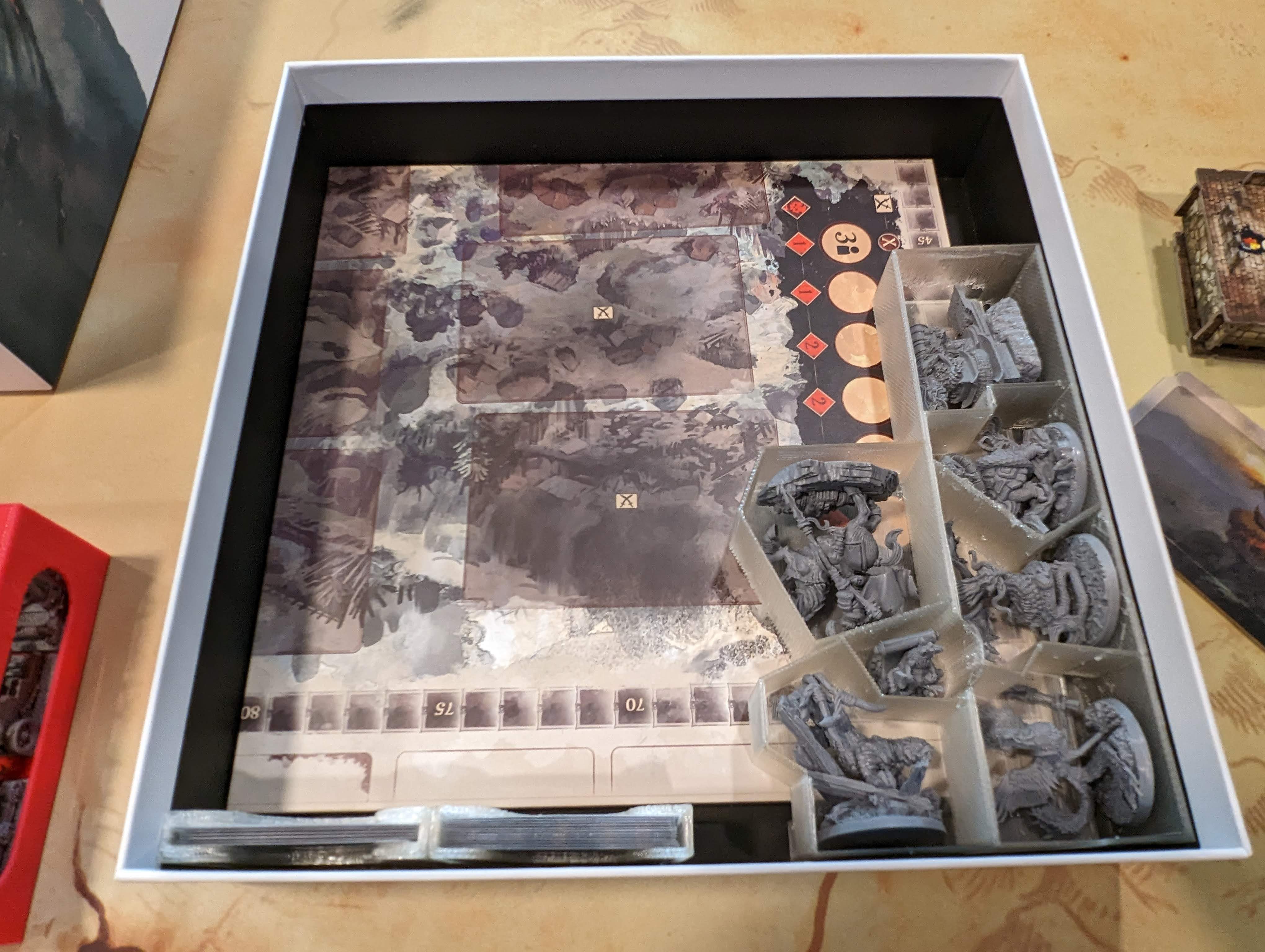 The Great Wall board game insert / organizer with sleeved cards ...