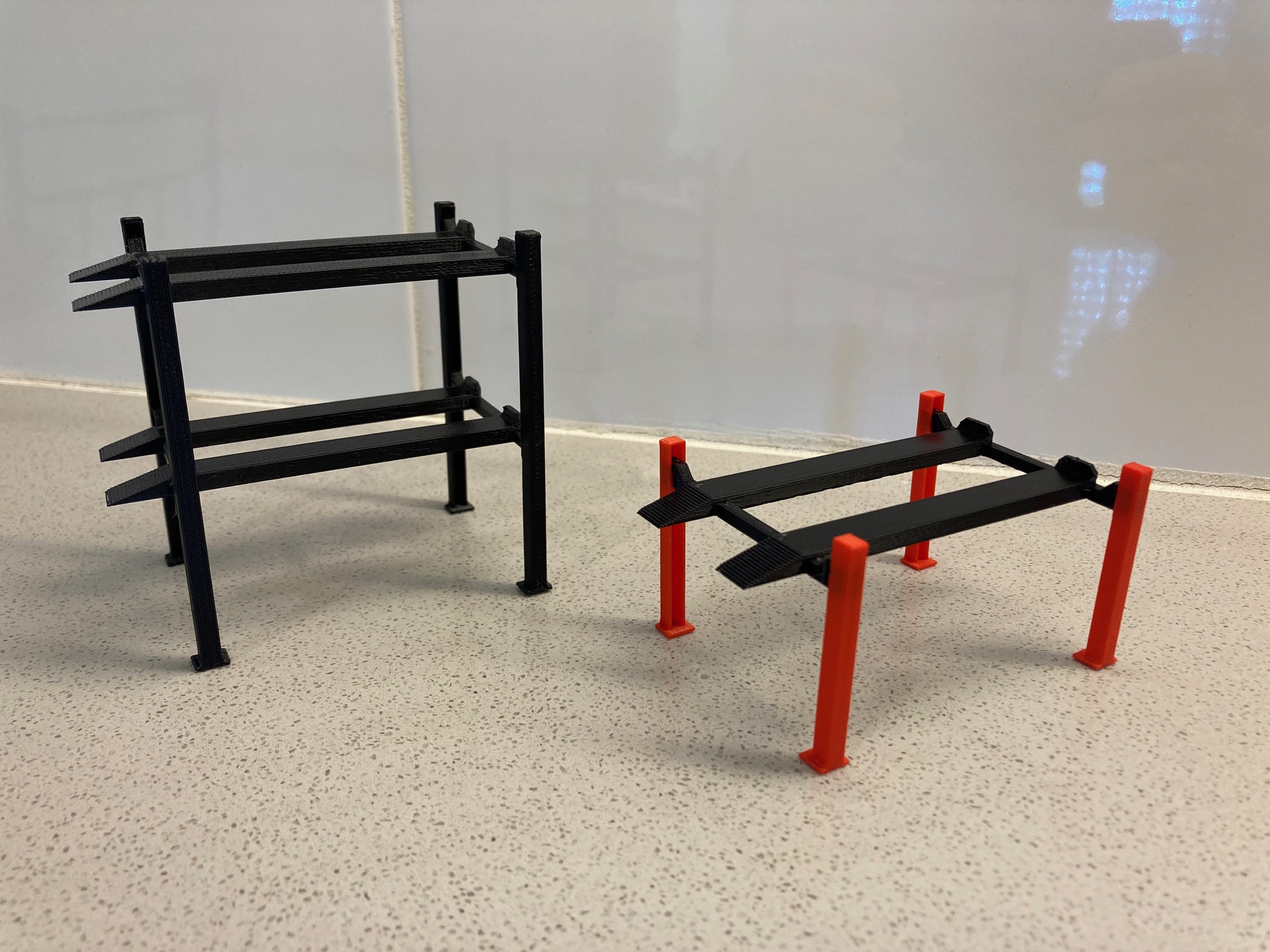 Hot Wheels Diecast 1:64 Scale 4-Post Car Lift Display (No glue) by ...