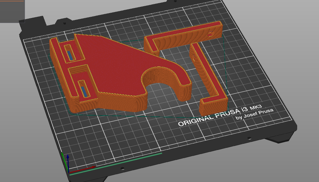 Curtain rod holder to shutter box by SBP | Download free STL model ...