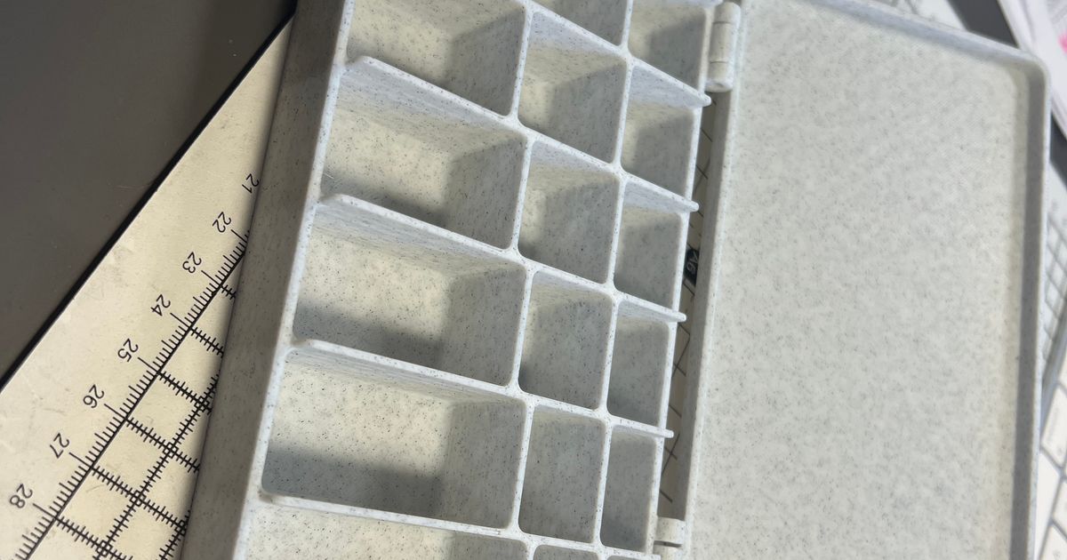 Divider Box for Small Parts With Hinged Lid by Decal Delight By Mia ...