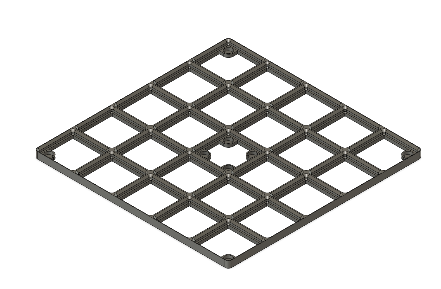 Gridfinity Base Plate 5x5 by 395 Makes | Download free STL model ...