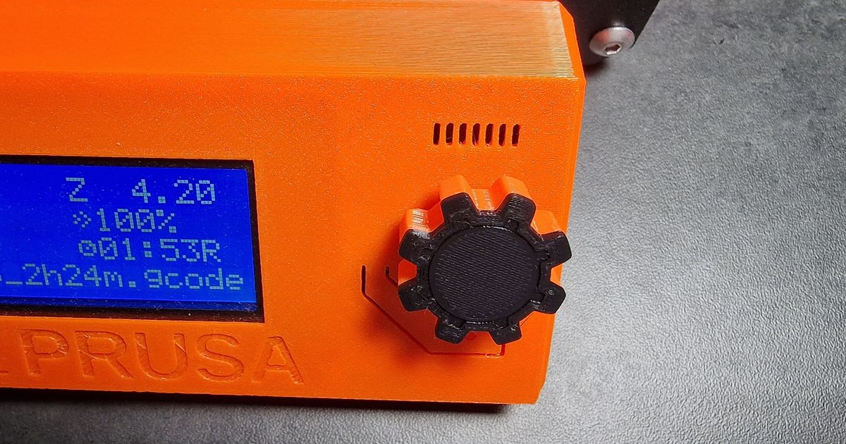 Enhanced knob gear for Prusa MK3S / MK3S+ by Benoit | Download free STL model | Printables.com