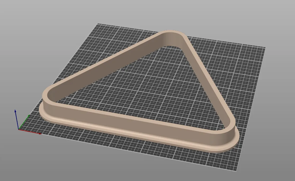 Standard 2 1/4 inch ball size pool rack by adrianni | Download free STL ...