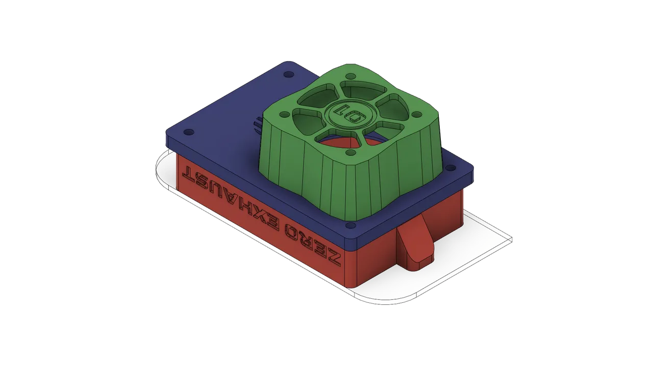 Voron Zero Top Hat Exhaust (Temp Controlled Fan) by Byte Insight ...