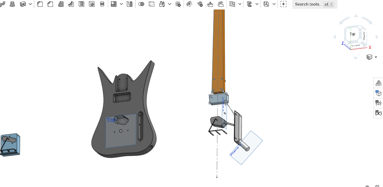 US Electric Guitar Neck and head -- For Measurement purposes only by ...