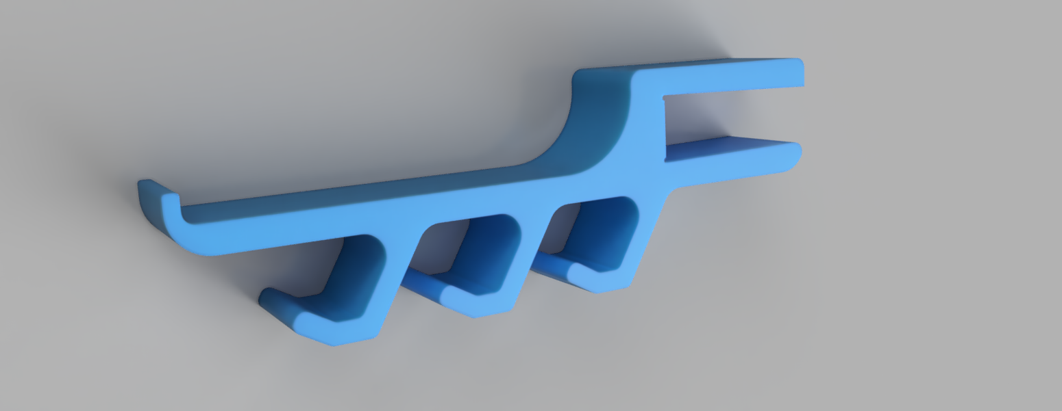 Headset hanger for shelf by jonathan lustenader | Download free STL ...