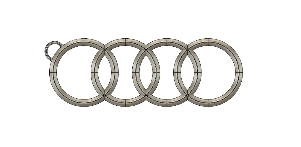 Audi keychain von Jakub Dvořák | Kostenloses STL-Modell herunterladen ...