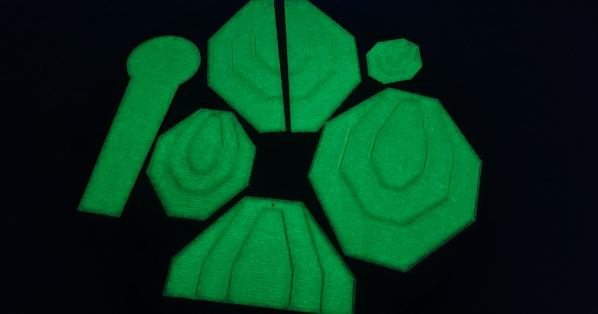GLOW in DARK CLASSIC IPSC DRY-FIRE TARGET by Nikola | Download free STL ...