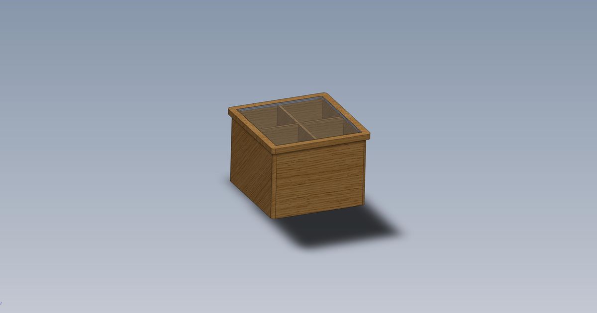 TEA BOX WITH GLASS COVER by diogo coelho | Download free STL model ...