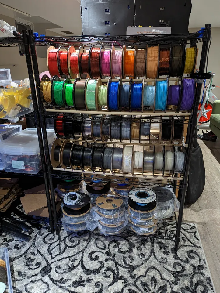 Wire Shelf Filament Rack by partiallyfrozen | Download free STL model ...