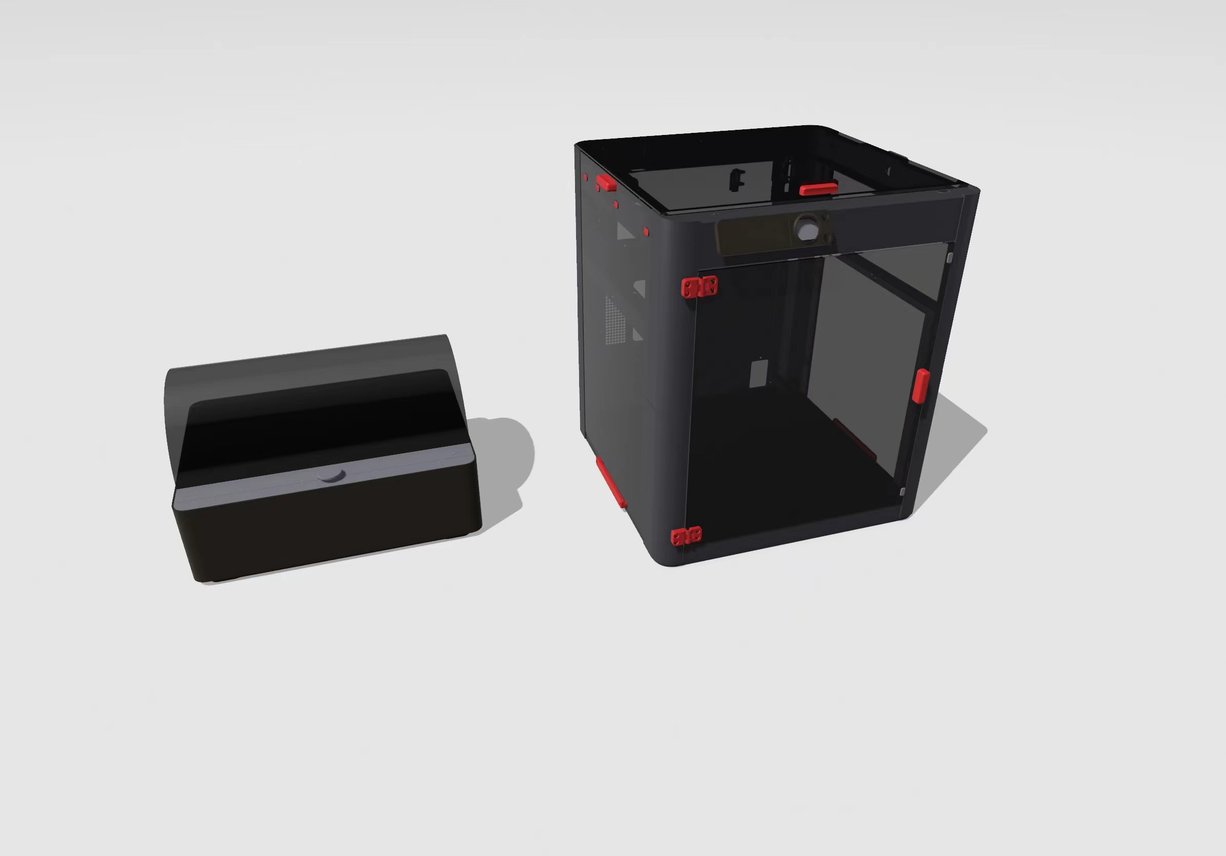 Bambu Lab P1P封箱 - "Vision" Enclosure by 我是小一灰 | Download free STL model ...