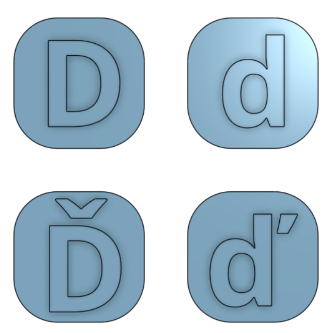 Magnets as alphabet [CZ][DE][EN] version by mrmila | Download free STL ...