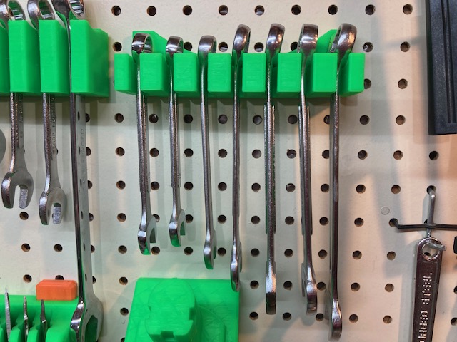 Pegboard ring wrench / spanner holder by middleagedspread | Download ...