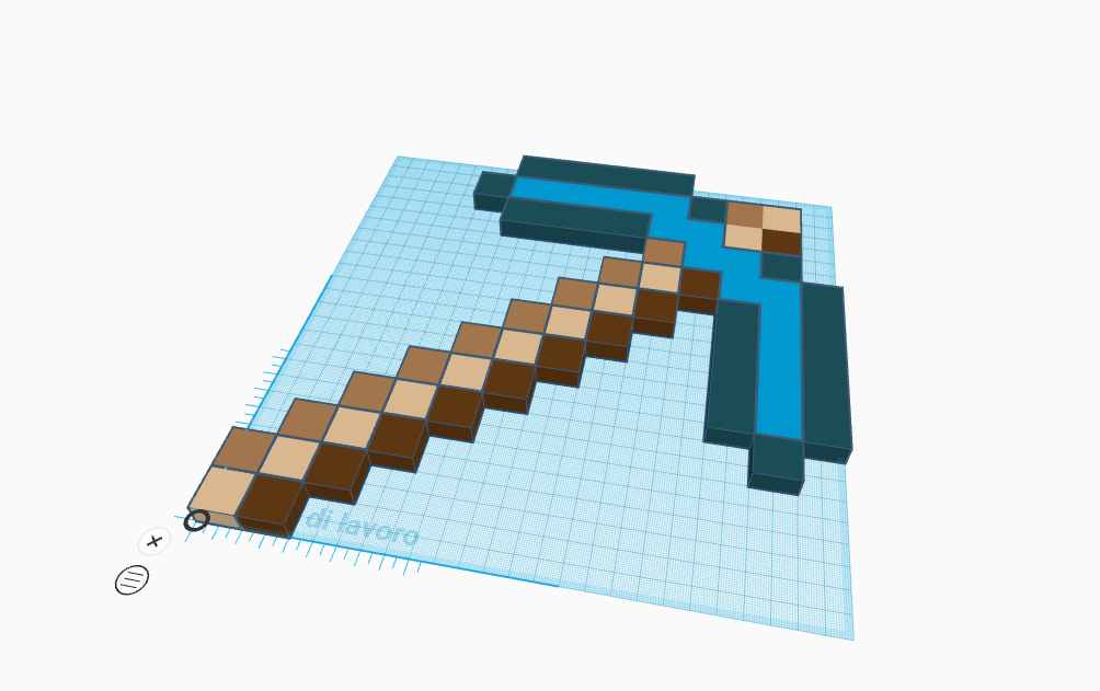 Minecraft pickaxe by Robinhood | Download free STL model | Printables.com