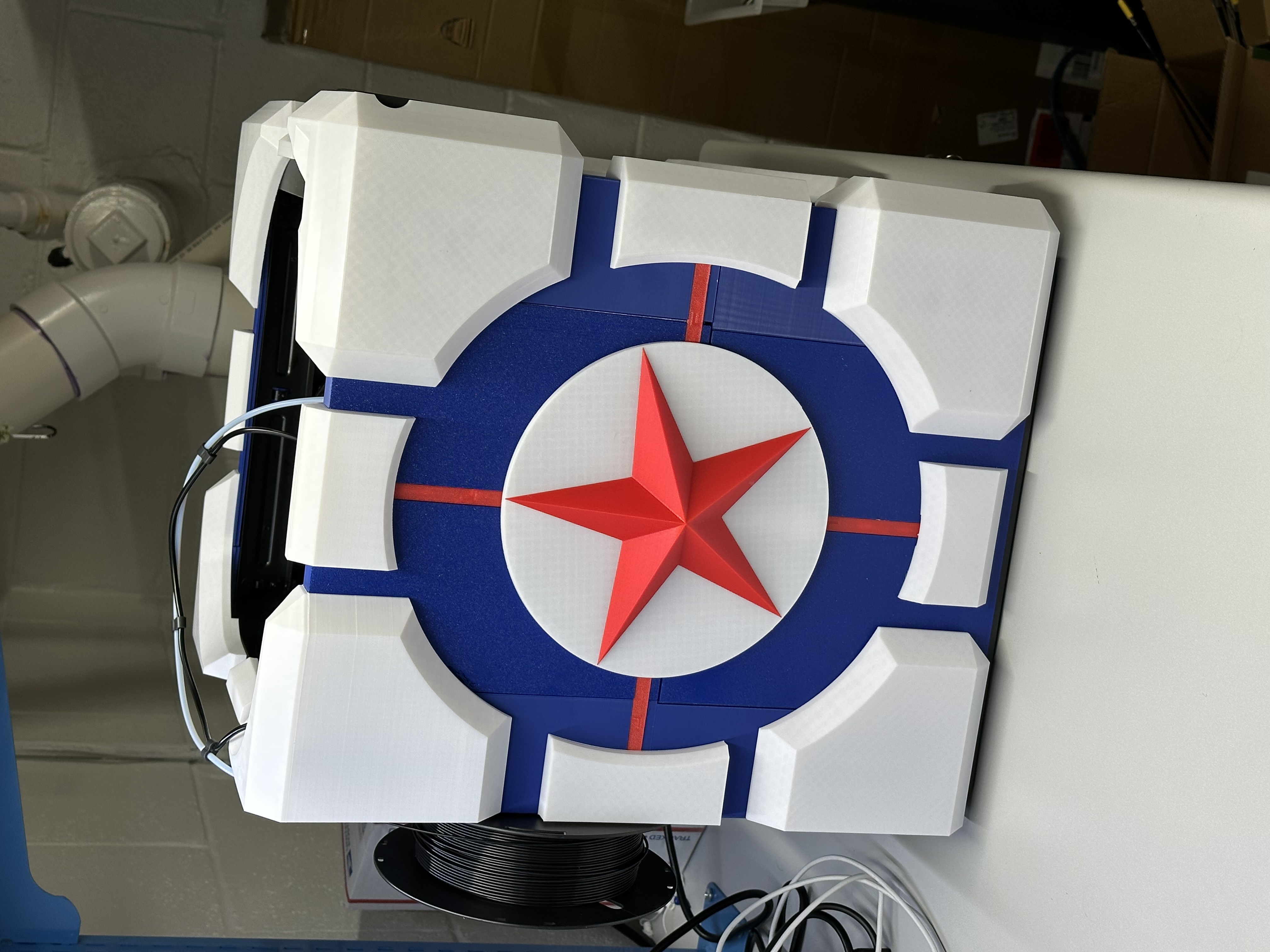 Companion Cube (Star Edition by Dave Geiger | Download free STL model ...