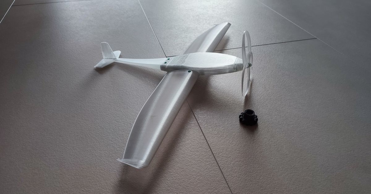 Wind Up Plane - fully printable with toroidal propeller by Maker81 ...