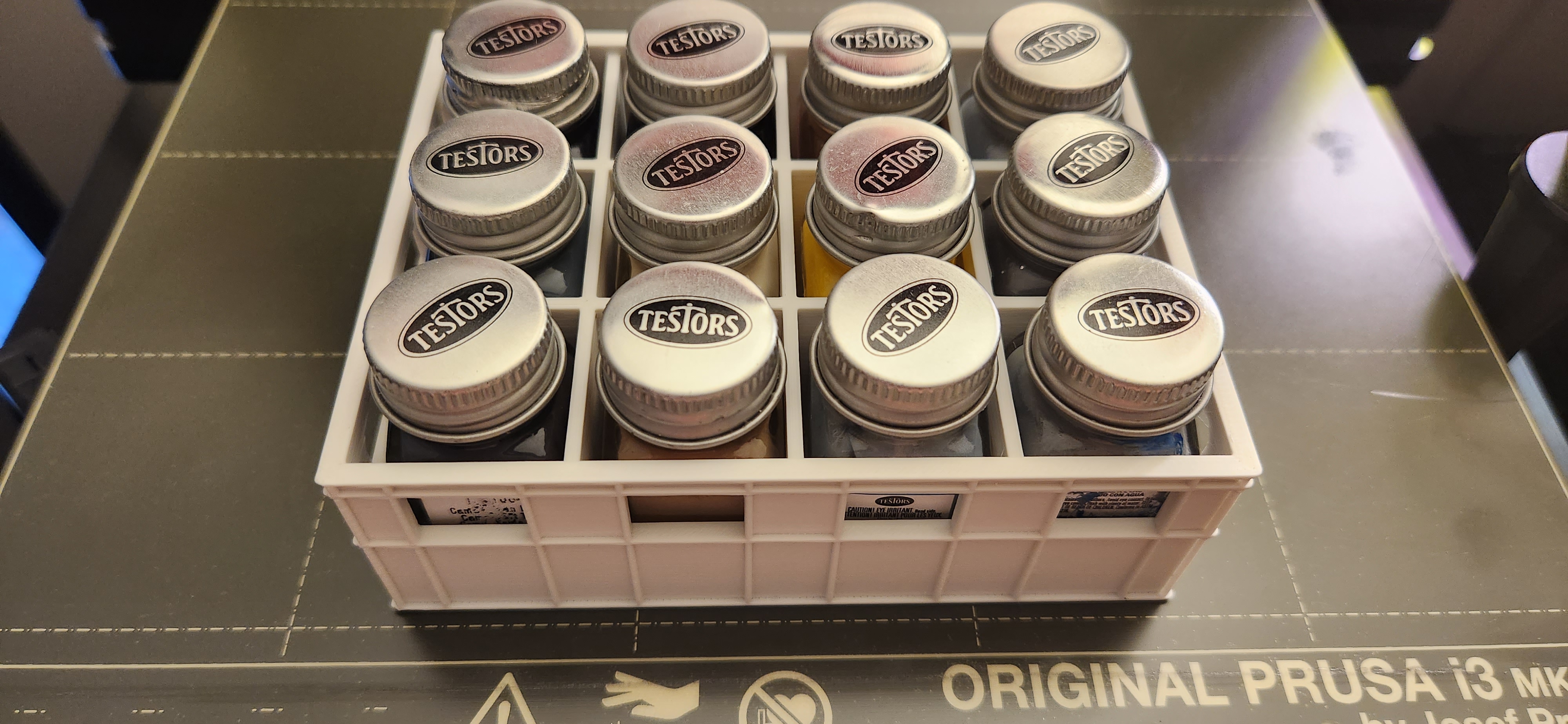 Testor model paint crate organizer by doctorg | Download free STL model ...