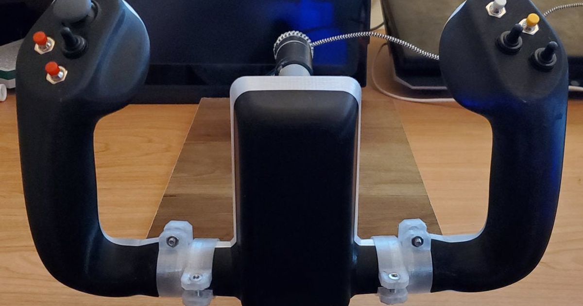 CadetYoke [3D-printed Flight Simulator Yoke] by Vince_Prints | Download ...