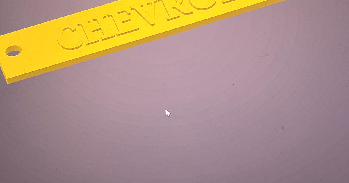 Chevrolet key chian by jredmon45 | Download free STL model | Printables.com