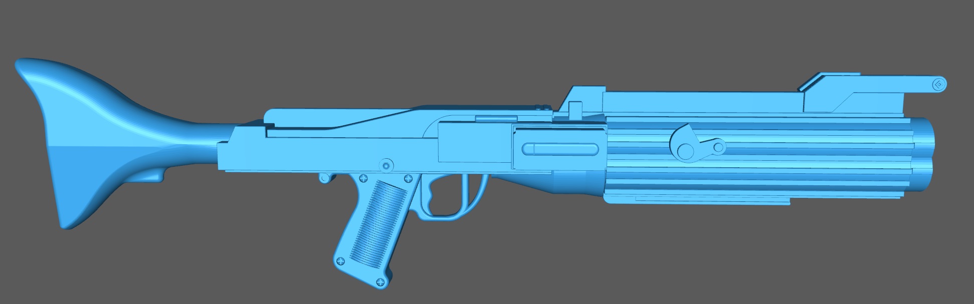Custom double barreled DC15-EX hybrid rifle with fixed stock for 1:12 ...