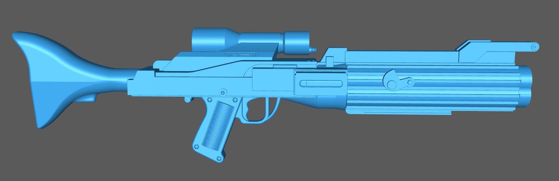 Custom double barreled DC15-EX hybrid rifle with fixed stock for 1:12 ...