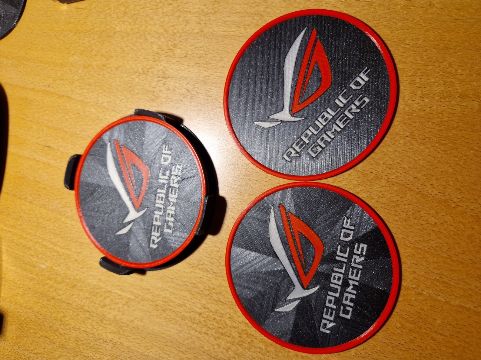 ROG Coaster, with coaster holder. by echo | Download free STL model ...