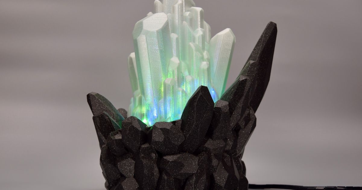 Crystal Led Lamp 2 by ChrisTheViolaNerd | Download free STL model ...