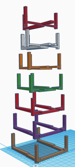 Stackable Card Tray 66x90mm by Astrikol | Download free STL model | Printables.com