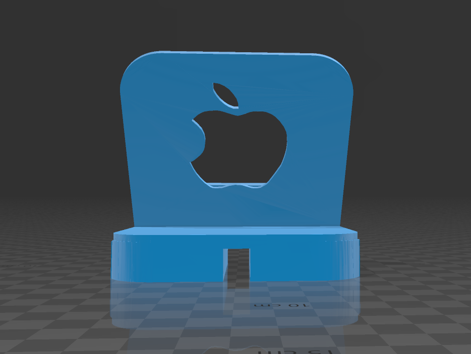 apple stand with charger hole by lethal ash | Download free STL model ...