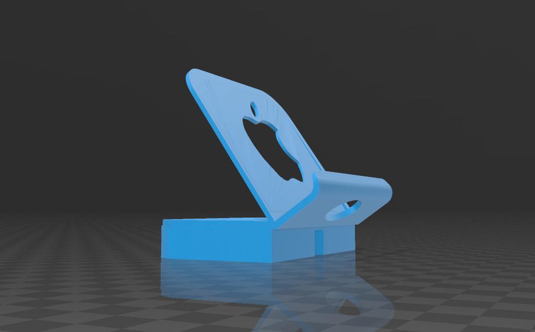 apple stand with charger hole by lethal ash | Download free STL model ...