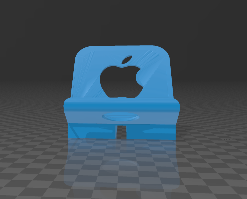 apple stand with charger hole by lethal ash | Download free STL model ...